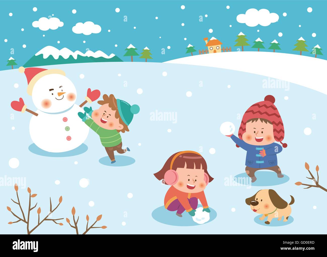 Winter Vacation Clip Art