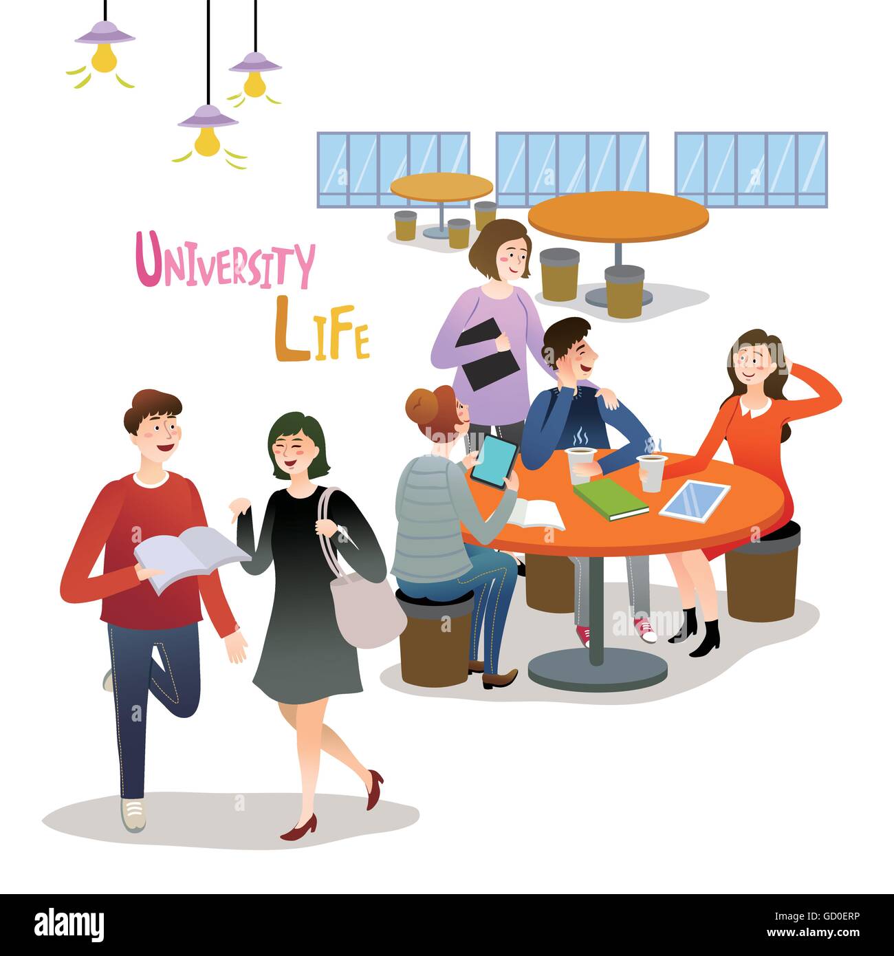 Smart students Stock Vector Images - Alamy