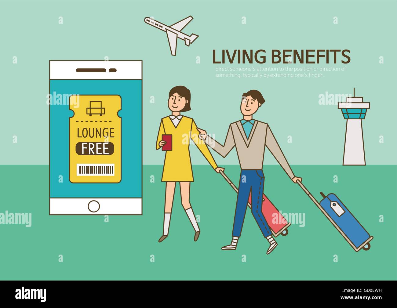 Living travel Stock Vector Images - Alamy