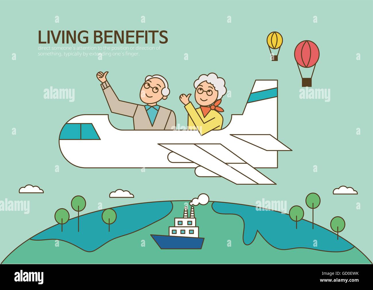 Living travel Stock Vector Images - Alamy