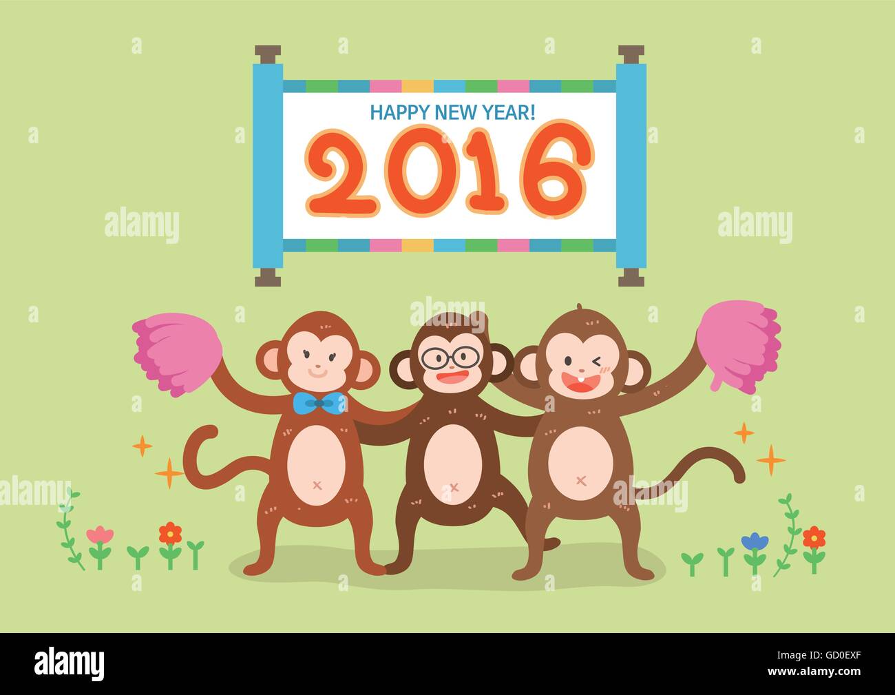 Monkey picture Stock Vector Images - Alamy
