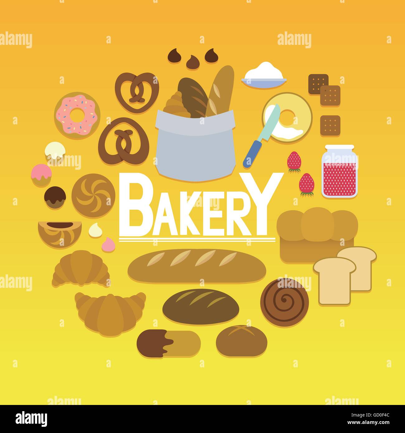 Food object Stock Vector Images - Alamy