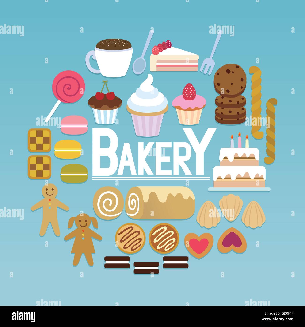 Food object Stock Vector Images - Alamy