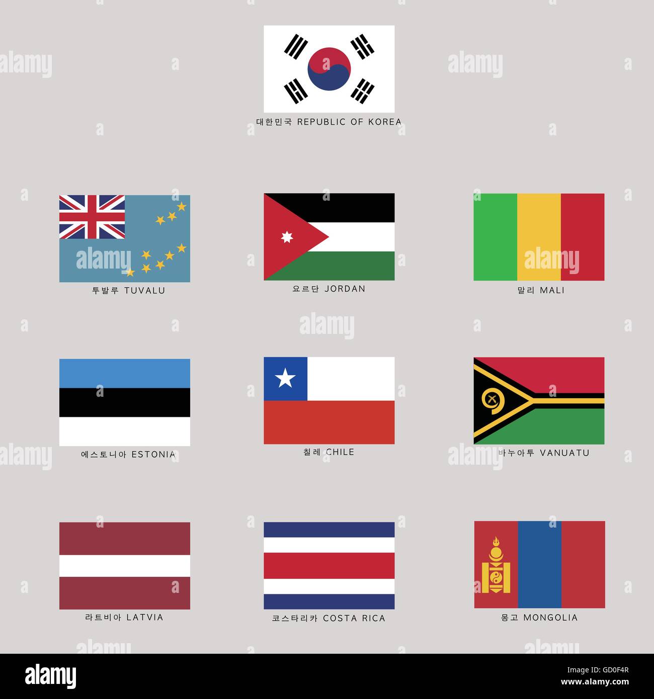 Jordan flags Stock Vector Images - Alamy