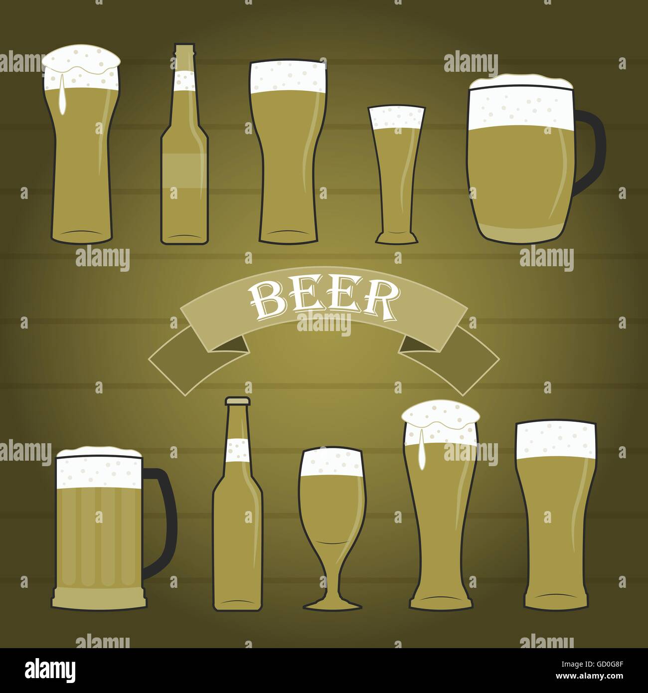 Vector illustration of beer Stock Vector Image & Art - Alamy