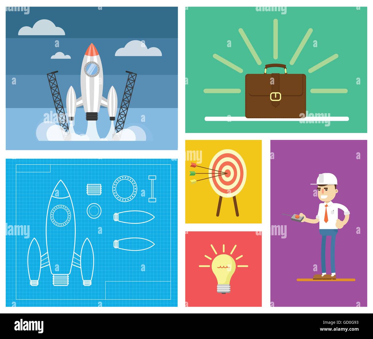 New design icon start project Stock Vector Images - Alamy