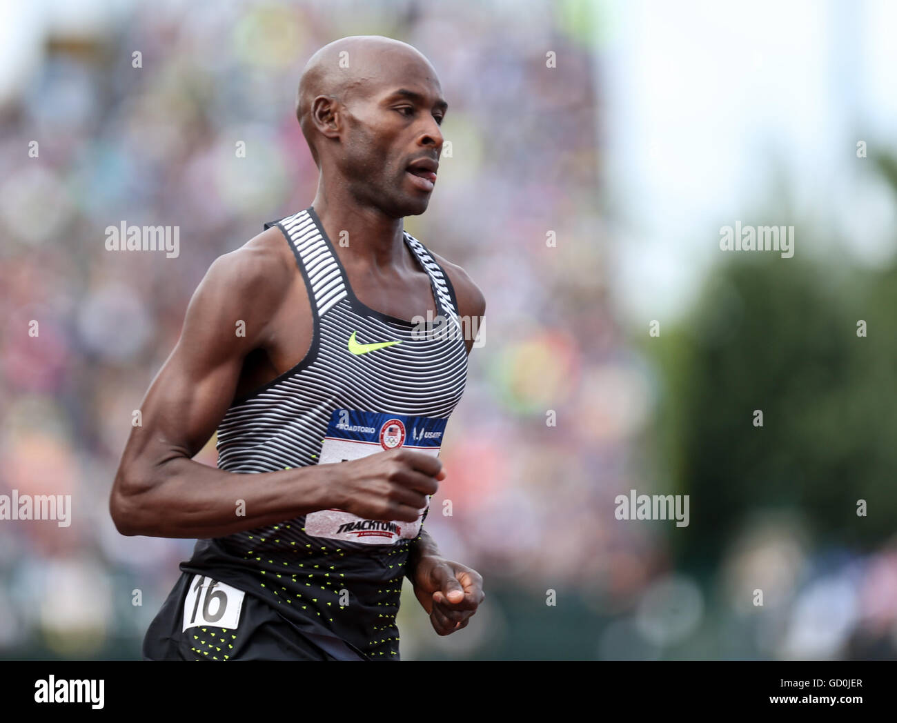 July 9, 2016 - BERNARD LAGAT competes in the 5k at the USA Track ...