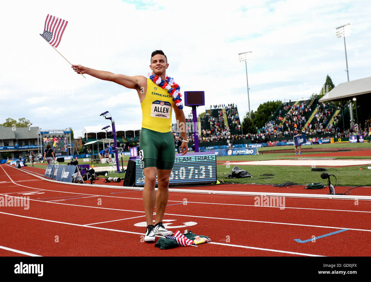 Devon allen olympic trials 2016 hi-res stock photography and images - Alamy