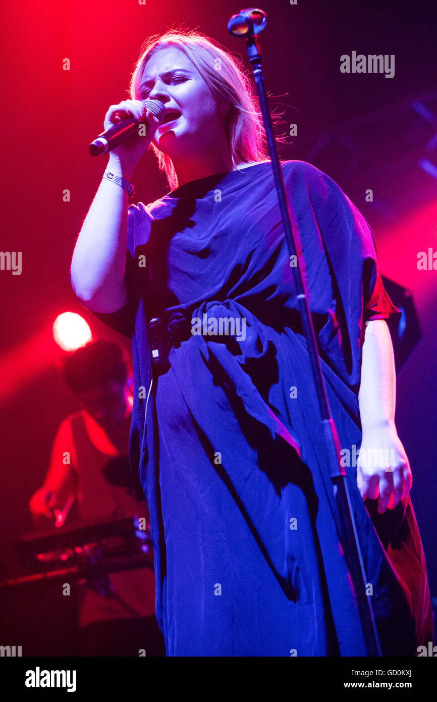 Monza Italy. 09 July 2016. The English singer-songwriter Holly Lapsley ...