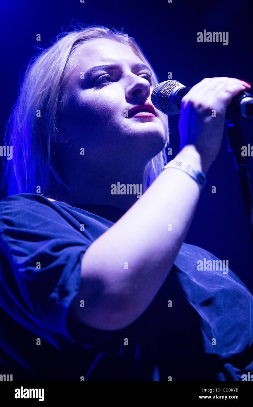Monza Italy. 09 July 2016. The English singer-songwriter Holly Lapsley ...