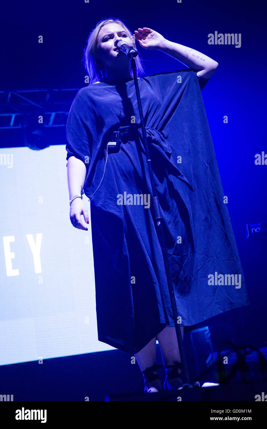 Monza Italy. 09 July 2016. The English singer-songwriter Holly Lapsley ...