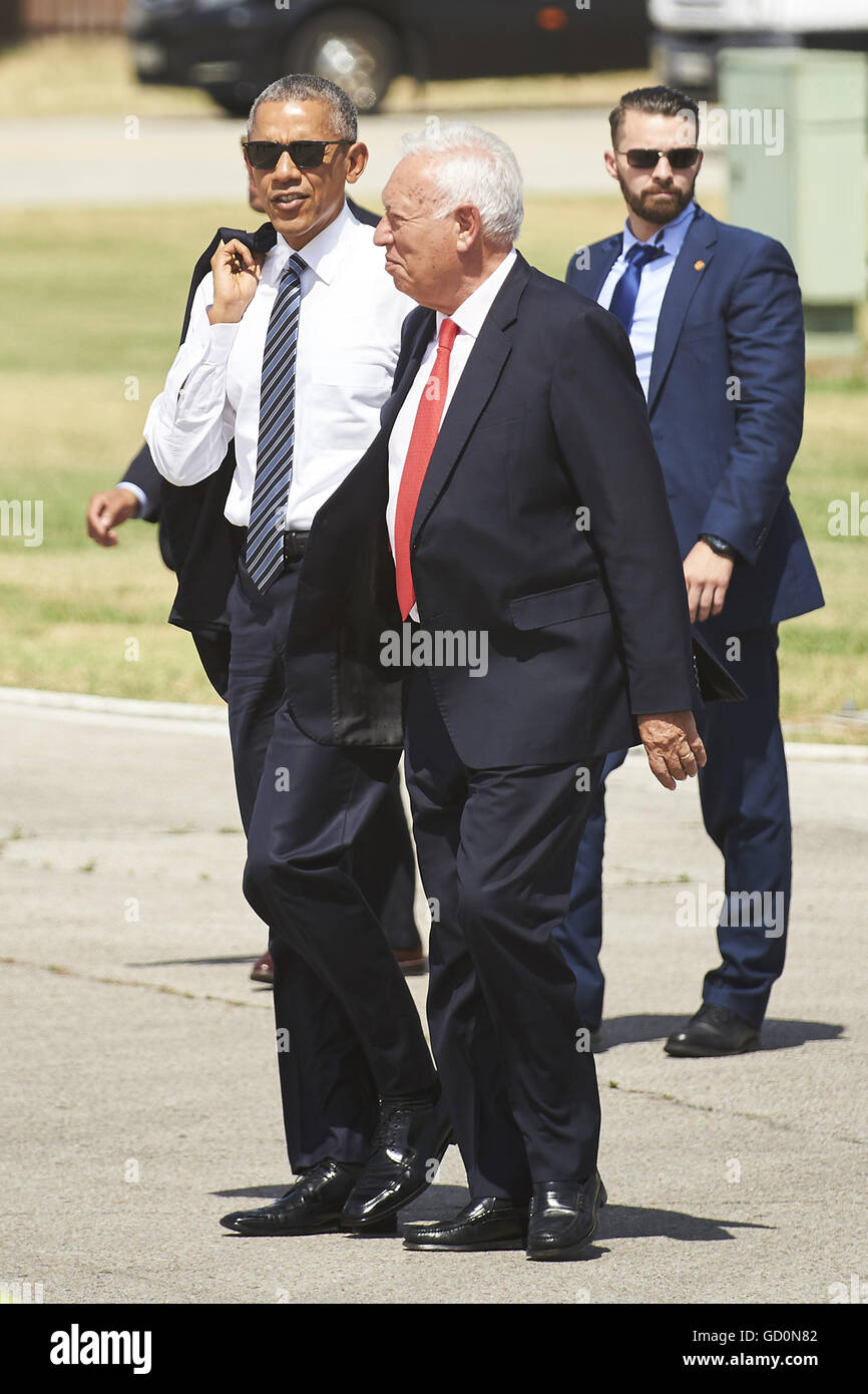 Madrid, Madrid, Spain. 10th July, 2016. U.S President Barack Obama ...