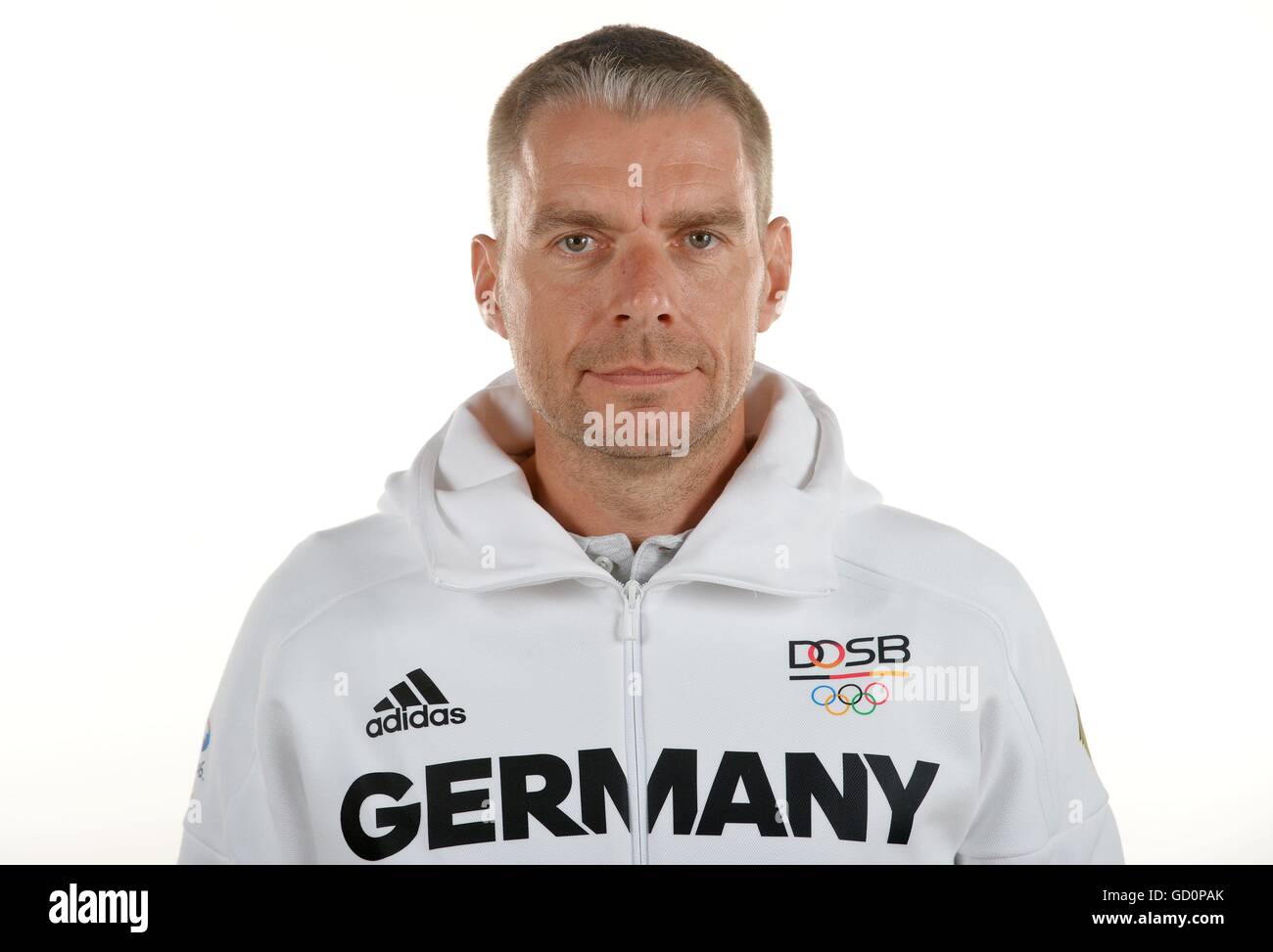 Marcus Schwarzrock poses at a photocall during the preparations for the ...