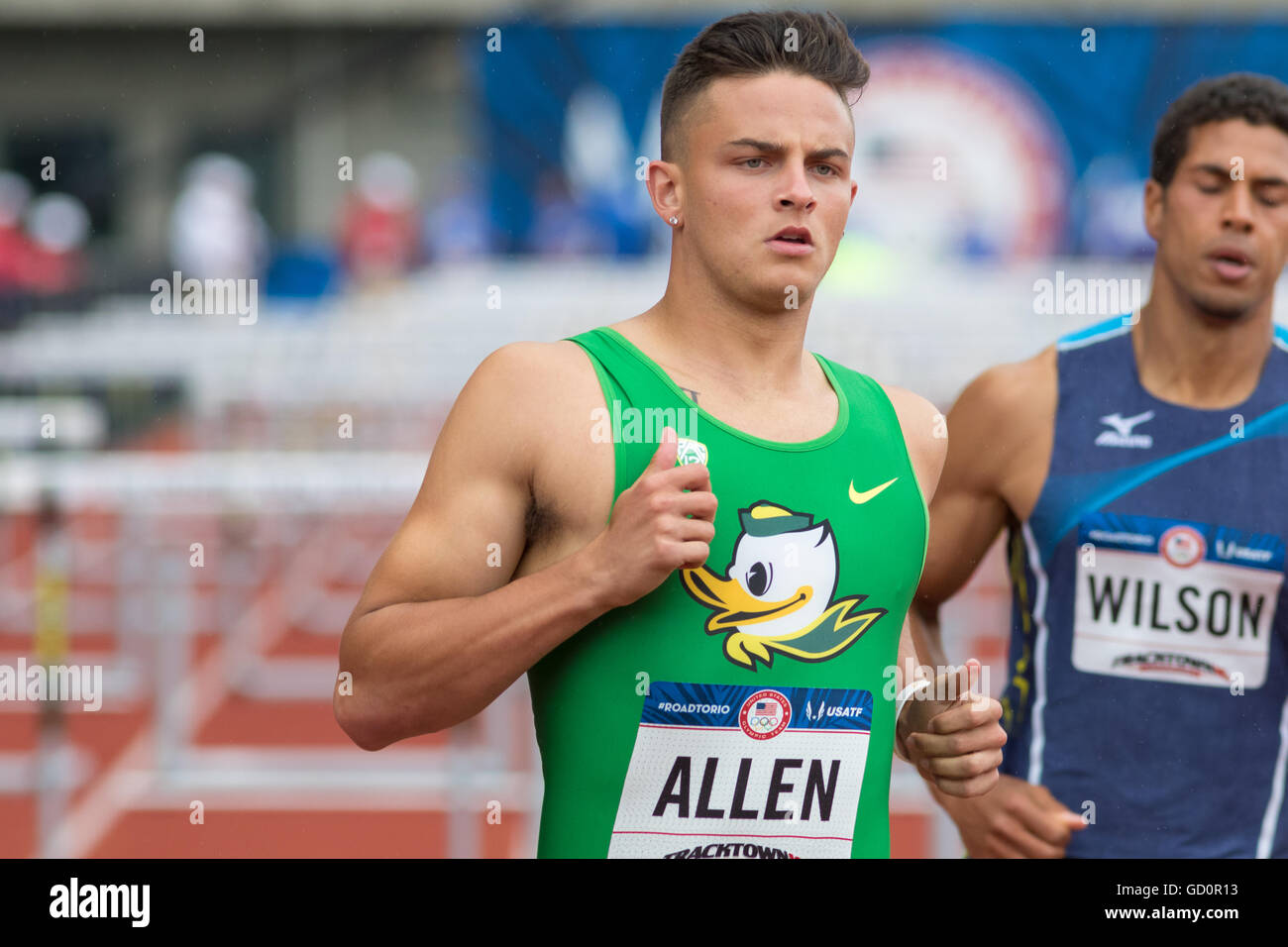 Devon allen olympic trials 2016 hi-res stock photography and images - Alamy