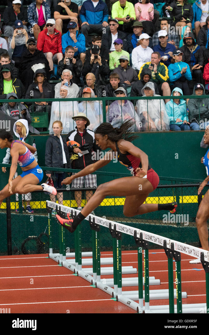 Eugene, USA. 8th July, 2016. Jaide Stepter places 4th in Heat 1 of the ...