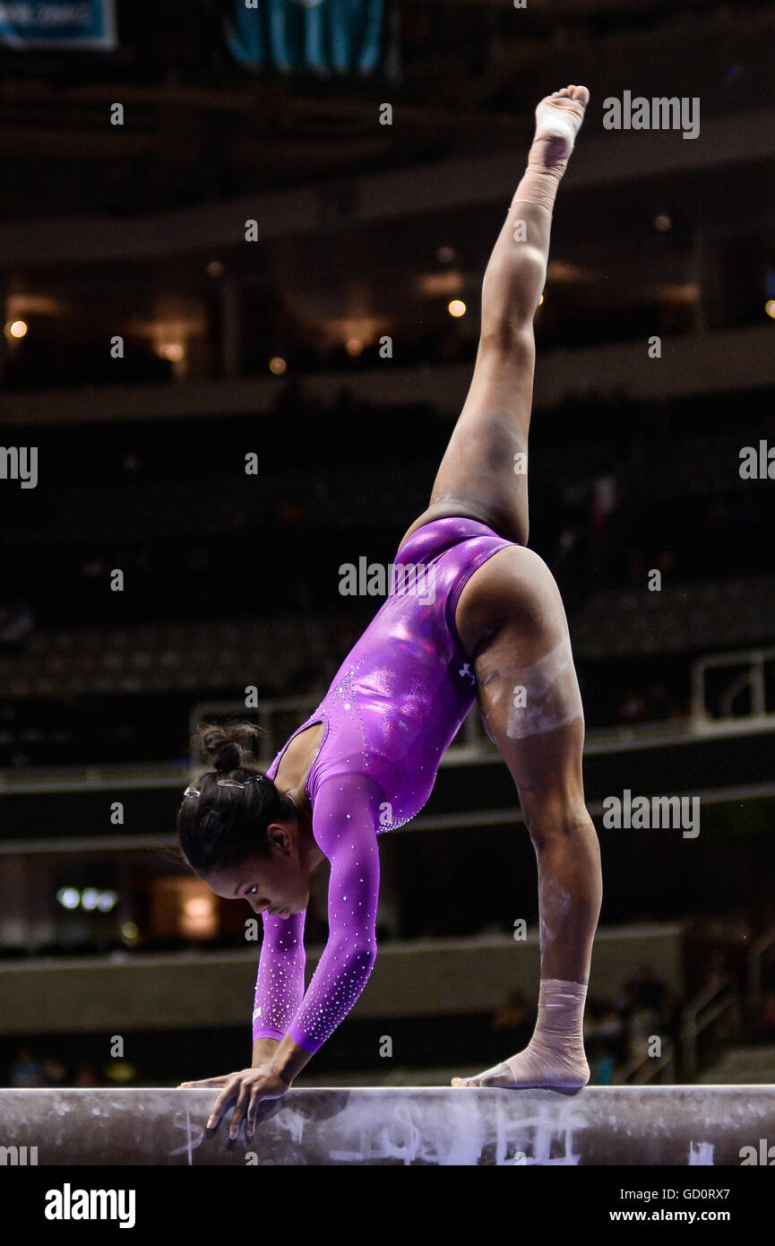 Gabrielle douglas olympic trials 2016 hi-res stock photography and ...