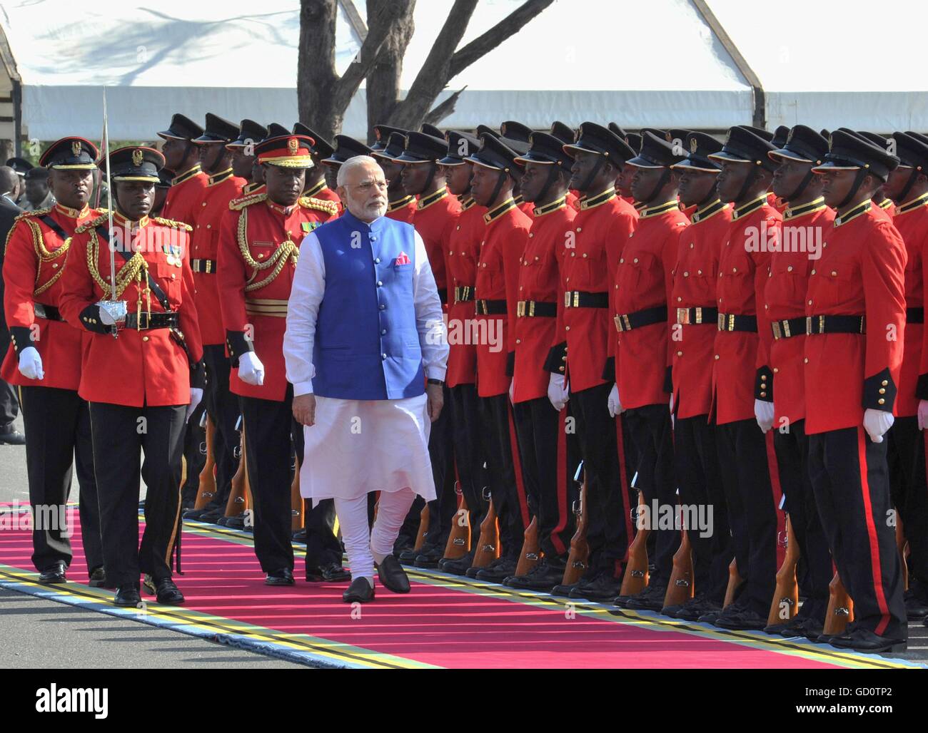 Dar Es Salaam, Tanzania. 10th July, 2016. Indian Prime Minister ...