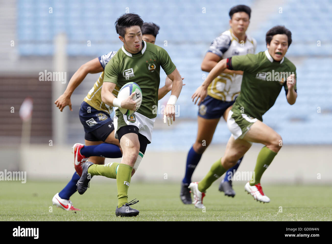 Chichibunomiya Rugby Stadium, Tokyo, Japan. 10th July, 2016. Daiki ...