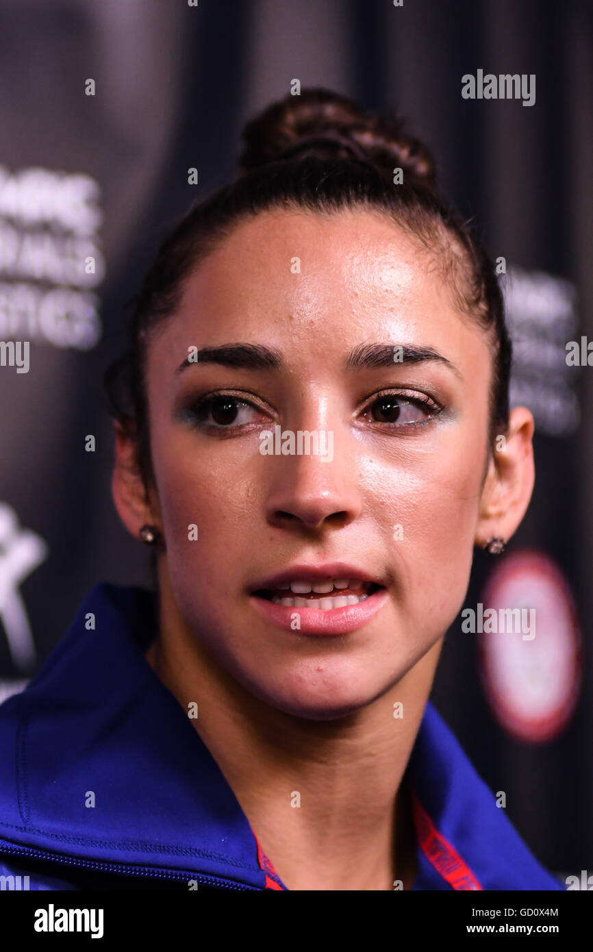 San Jose, California, USA. 10th July, 2016. ALEXANDRA RAISMAN speaks ...