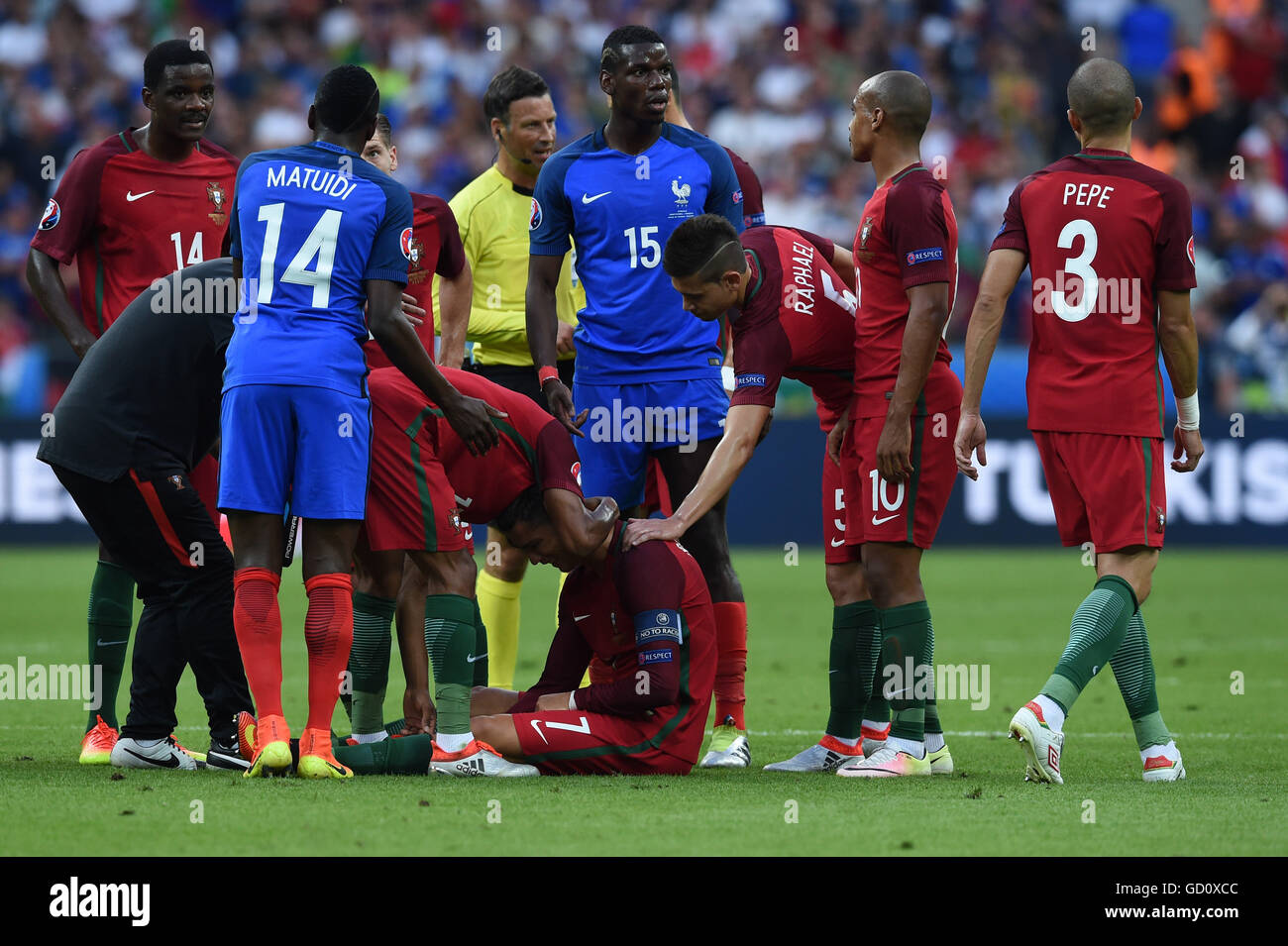 Cristiano Ronaldo dos Santos Aveiro (Portugal) Injury ; July 10, 2016 ...