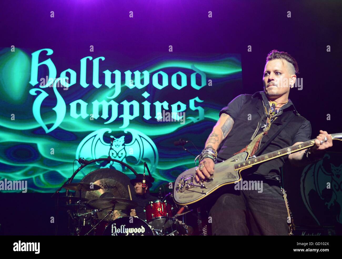 Brooklyn, NY, USA. 10th July, 2016. Johnny Depp on stage for Hollywood ...
