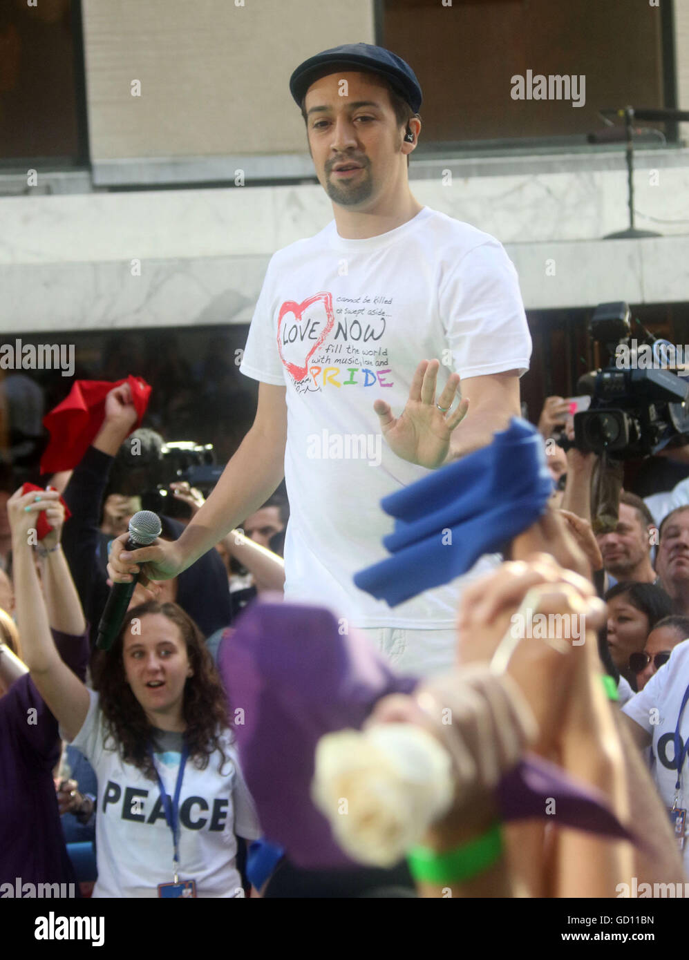 New York, New York, USA. 11th July, 2016. LIN-MANUEL MIRANDA performs ...