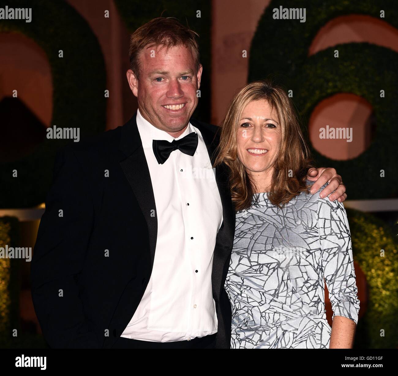 London, UK. Mark Petchey and Michelle Petchey at the Wimbledon ...