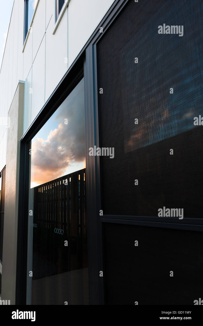 Dark color glass window or door of a luxury building Stock Photo - Alamy