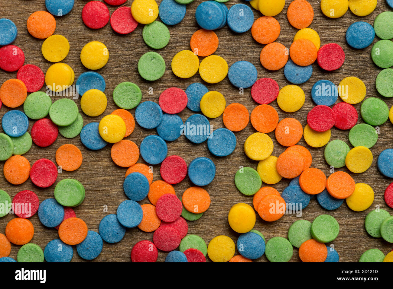 Colorful party background with sugar candy Stock Photo - Alamy
