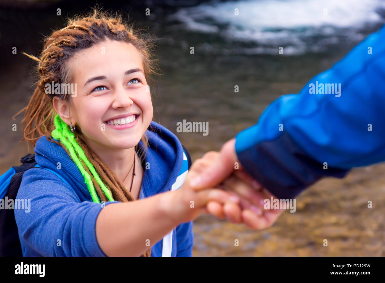 Cute young woman man hi-res stock photography and images - Alamy
