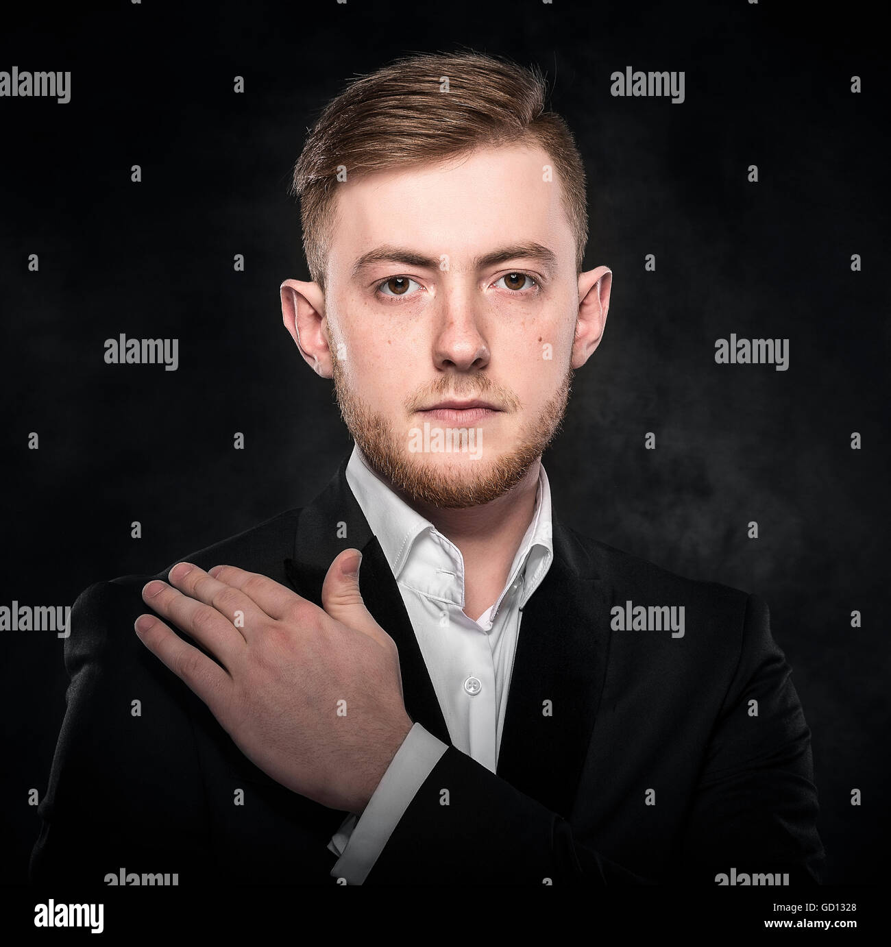 Dark suit for men hi-res stock photography and images - Alamy