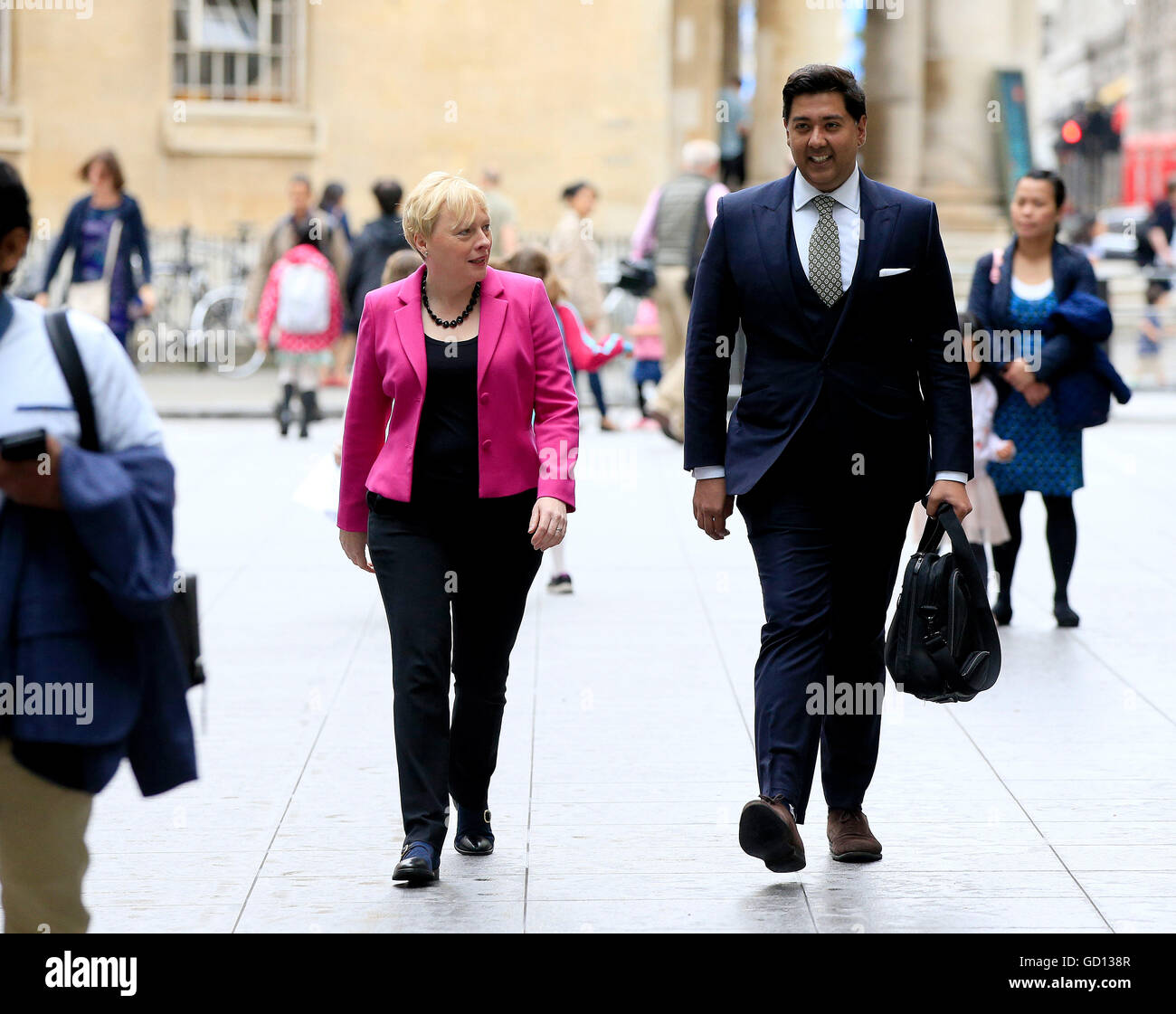 Labour MP Angela Eagle arrives at BBC Broadcasting House to appear on ...