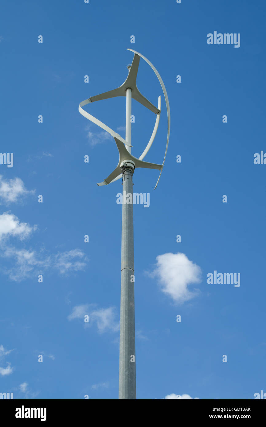 vertical wind turbine UK Stock Photo - Alamy