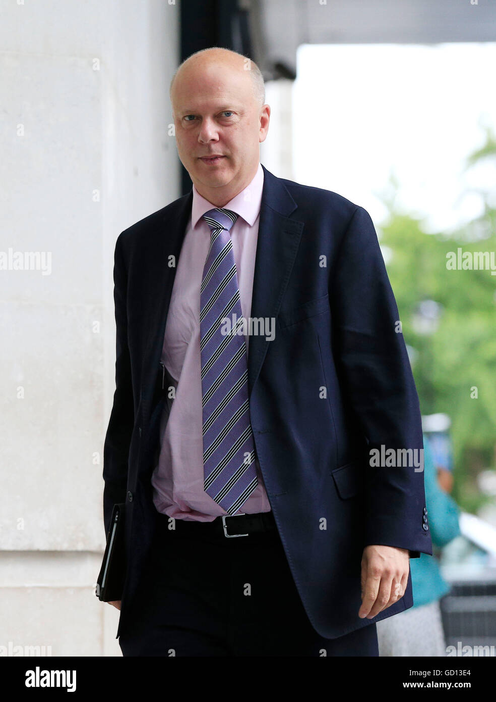 Leader of the House of Commons Chris Grayling arrives at BBC ...