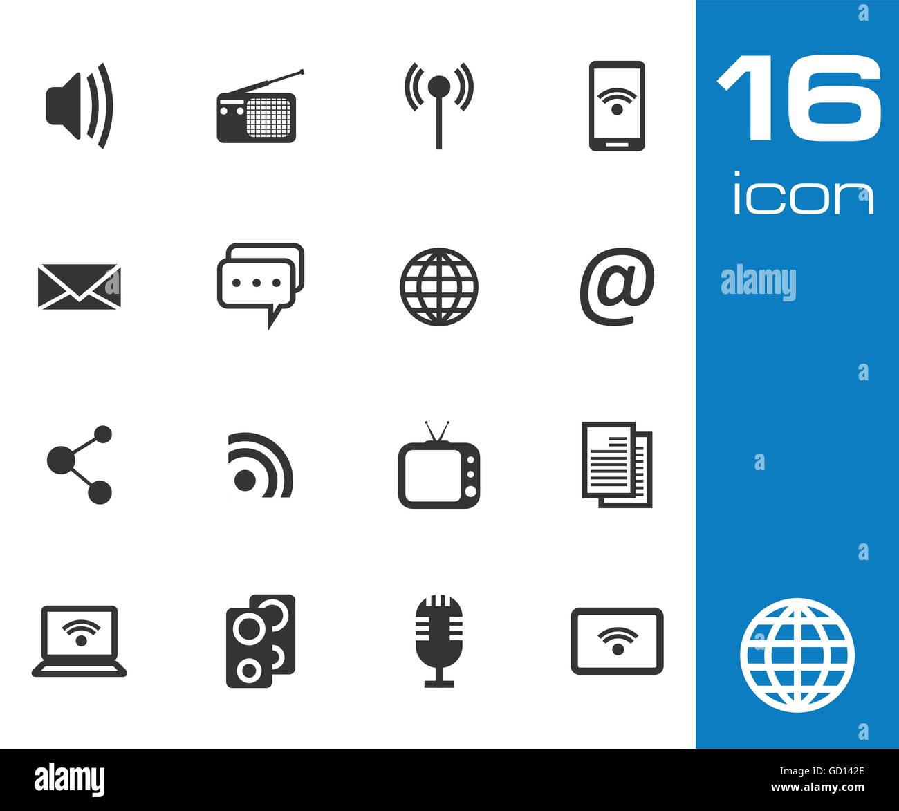 Communications symbols Stock Vector Images - Alamy