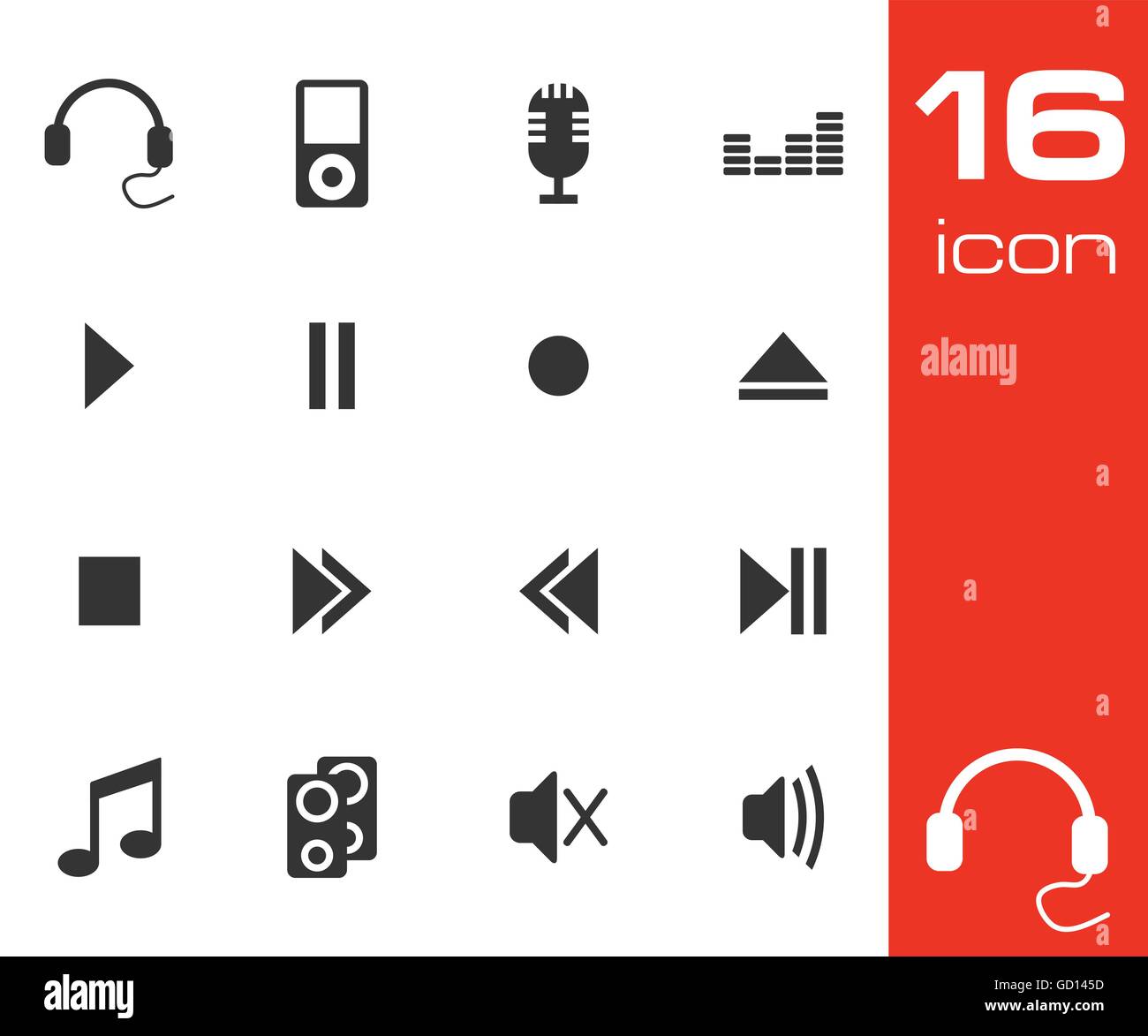 Sound icons set Stock Vector Image & Art - Alamy