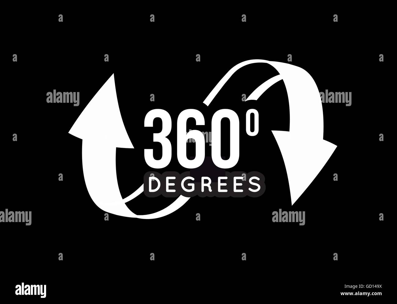 360 degrees math Stock Vector Images - Alamy
