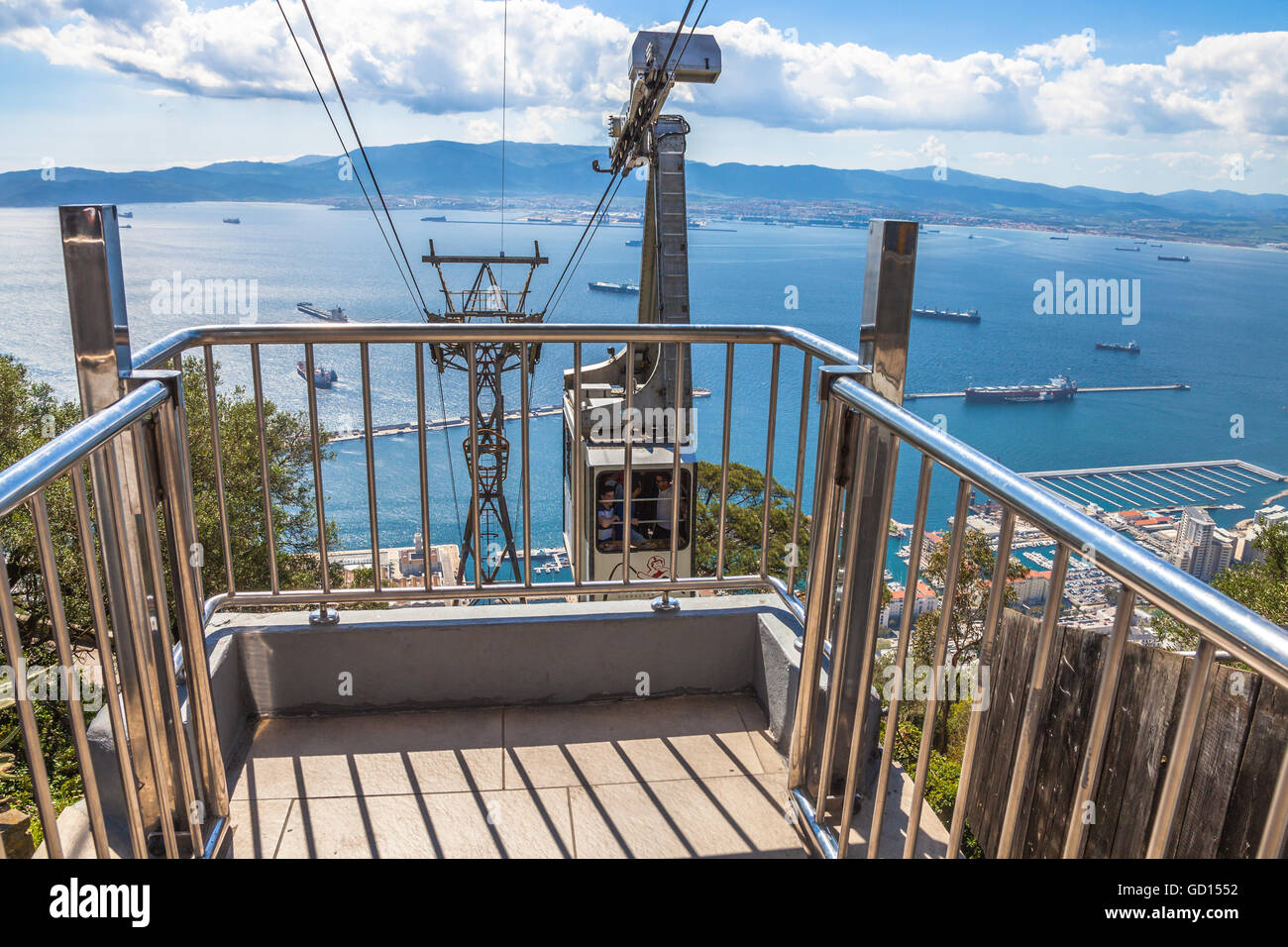 Gibraltar Cable car Stock Photo - Alamy