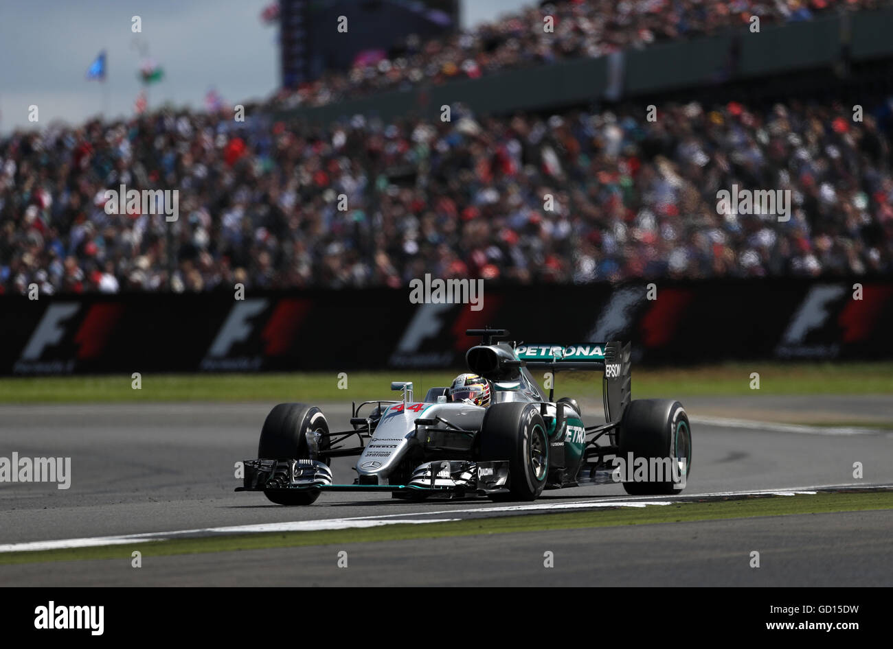 Mercedes' Lewis Hamilton during the 2016 British Grand Prix at ...