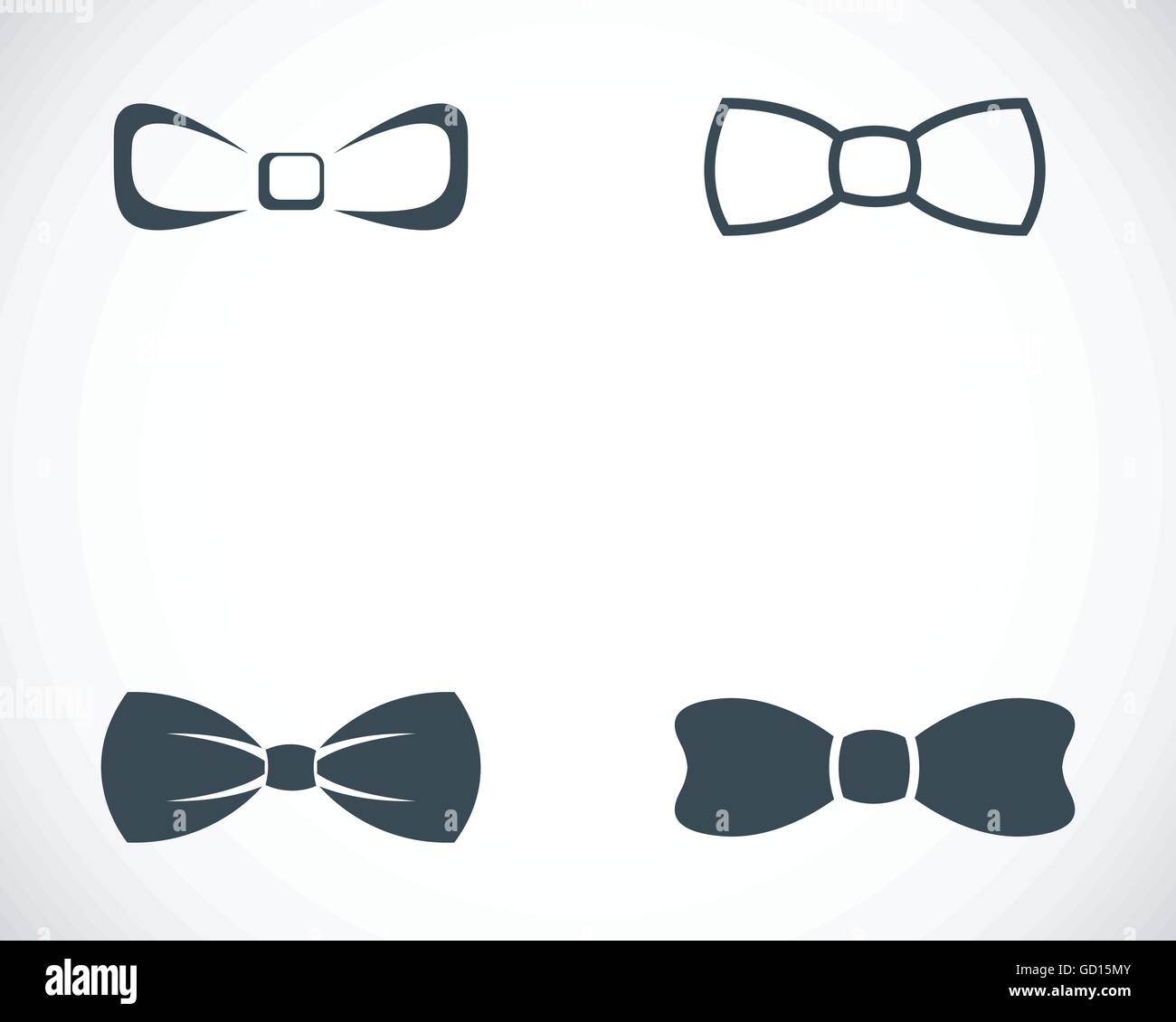 Vector black bow ties icons set Stock Vector Image & Art - Alamy