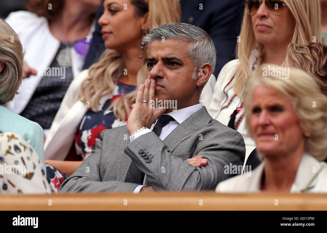 Mayor london sadiq khan all england lawn tennis club hi-res stock ...