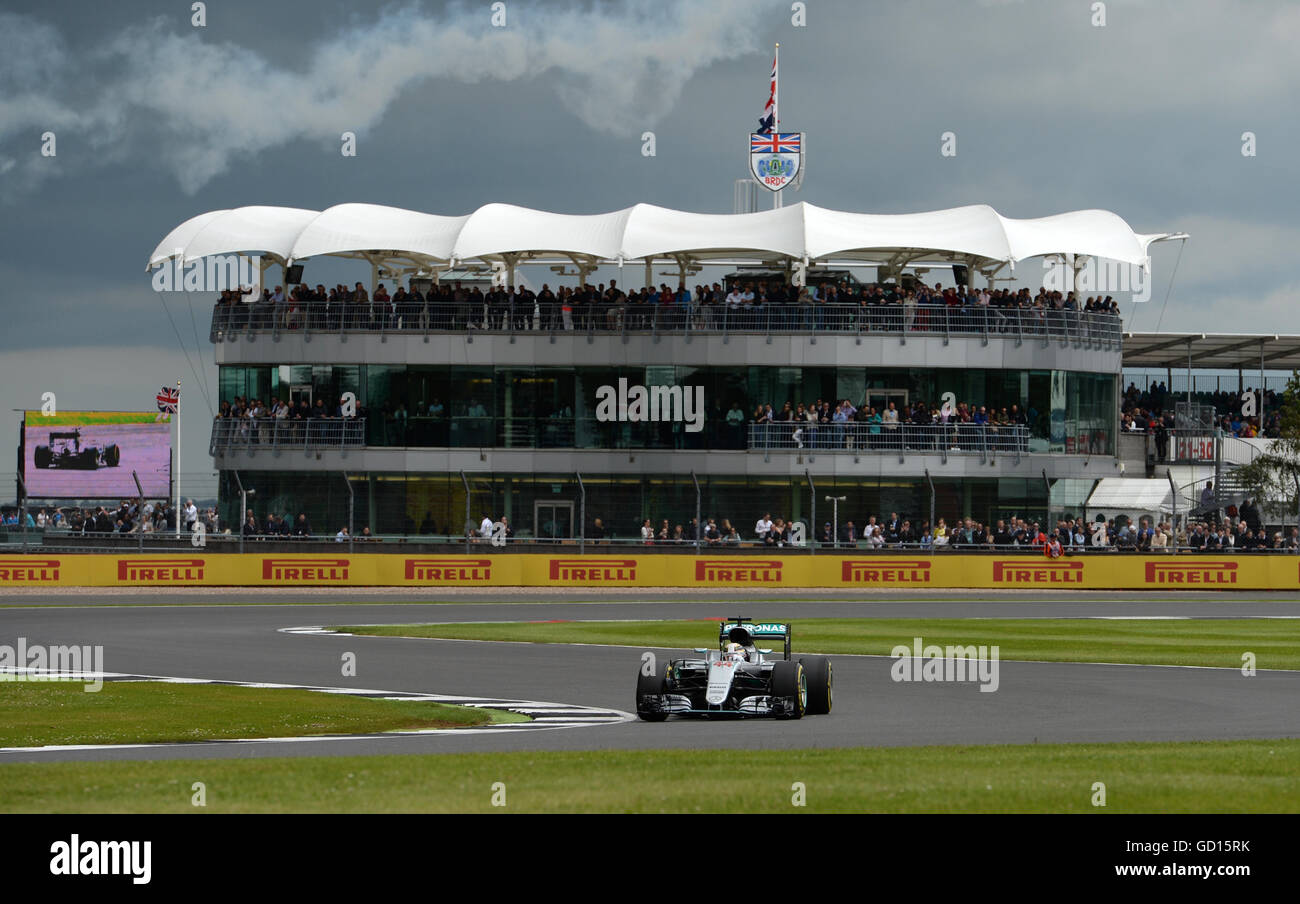 Mercedes' Lewis Hamilton during the 2016 British Grand Prix at ...