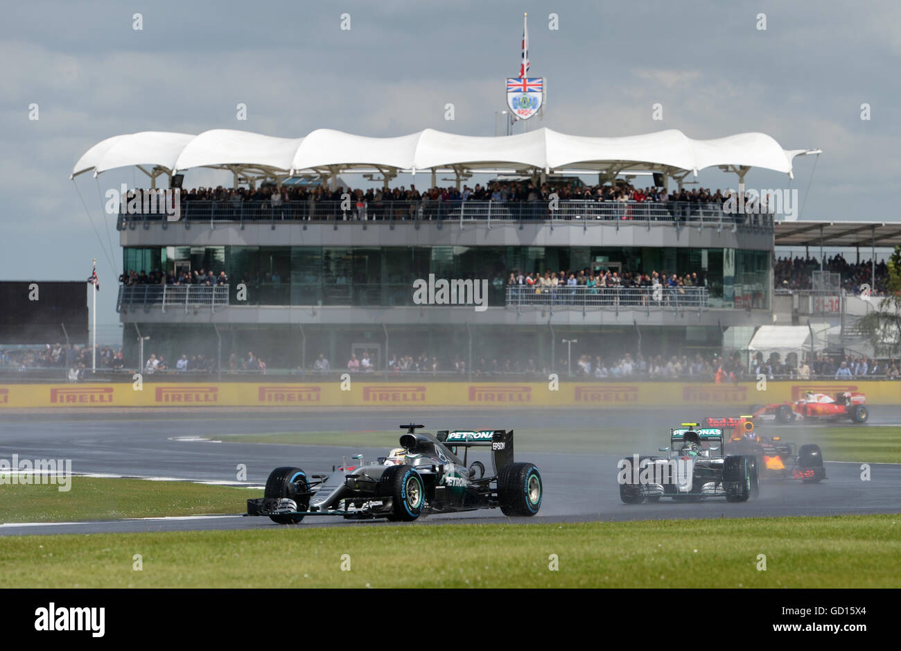 Mercedes' Lewis Hamilton during the 2016 British Grand Prix at ...