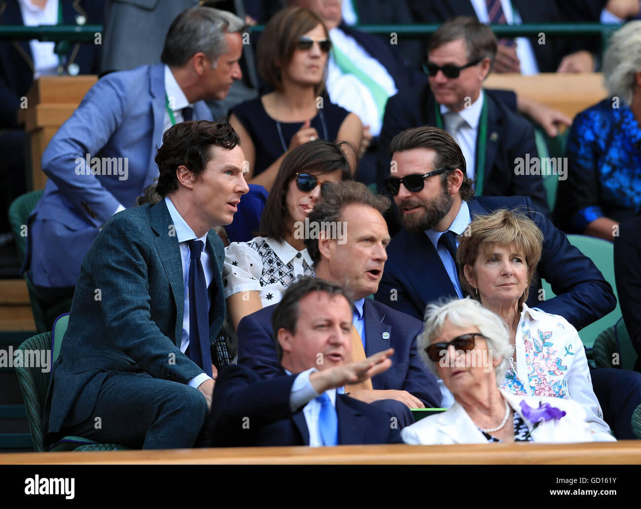 Benedict Cumberbatch and Sophie Hunter chat with Bradley Cooper on day ...