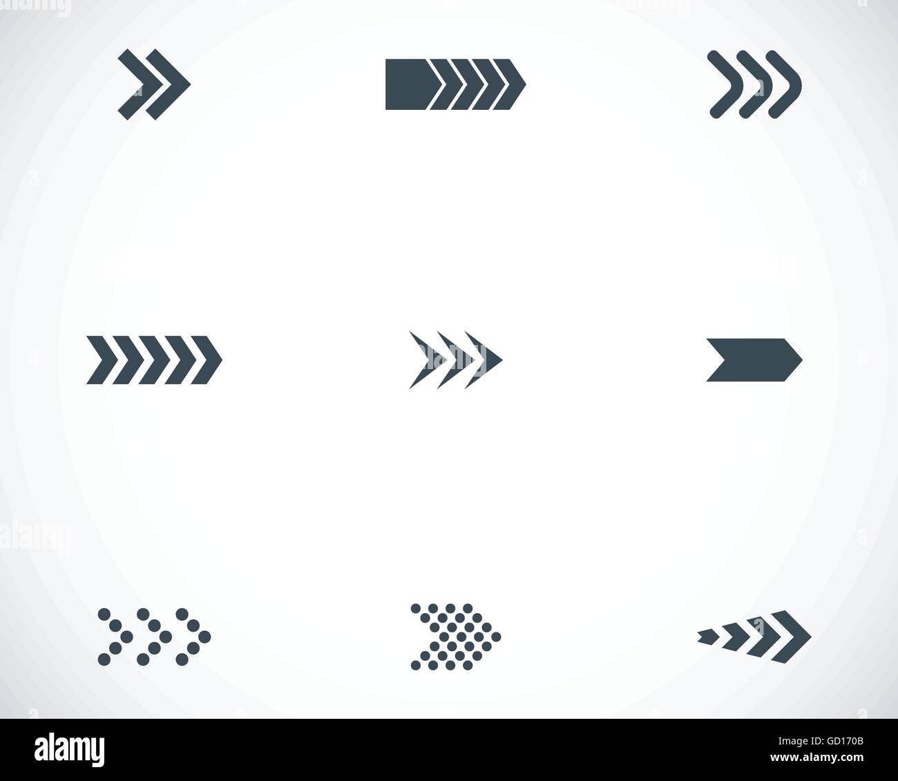 Vector black arrows icons set Stock Vector Image & Art - Alamy