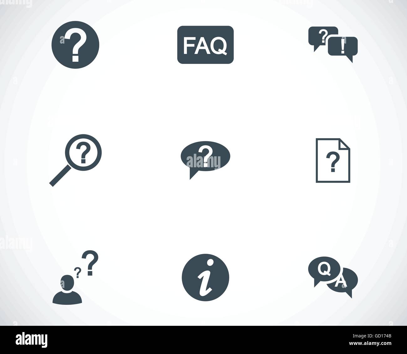 Faqs sign Stock Vector Images - Alamy