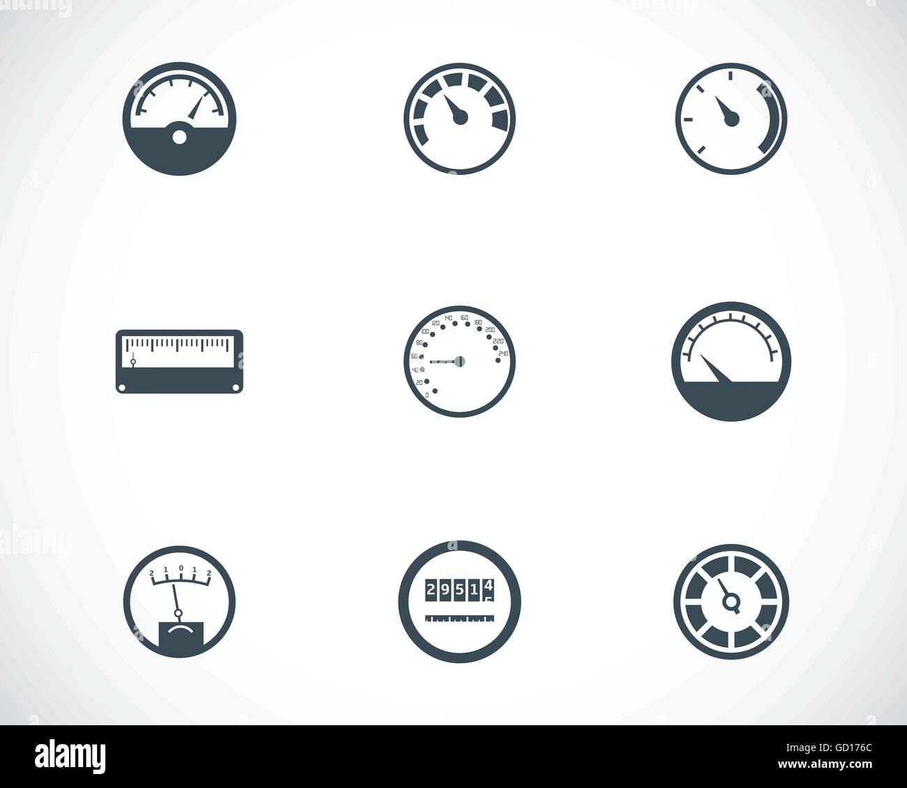 Industrial gauges Stock Vector Images - Alamy