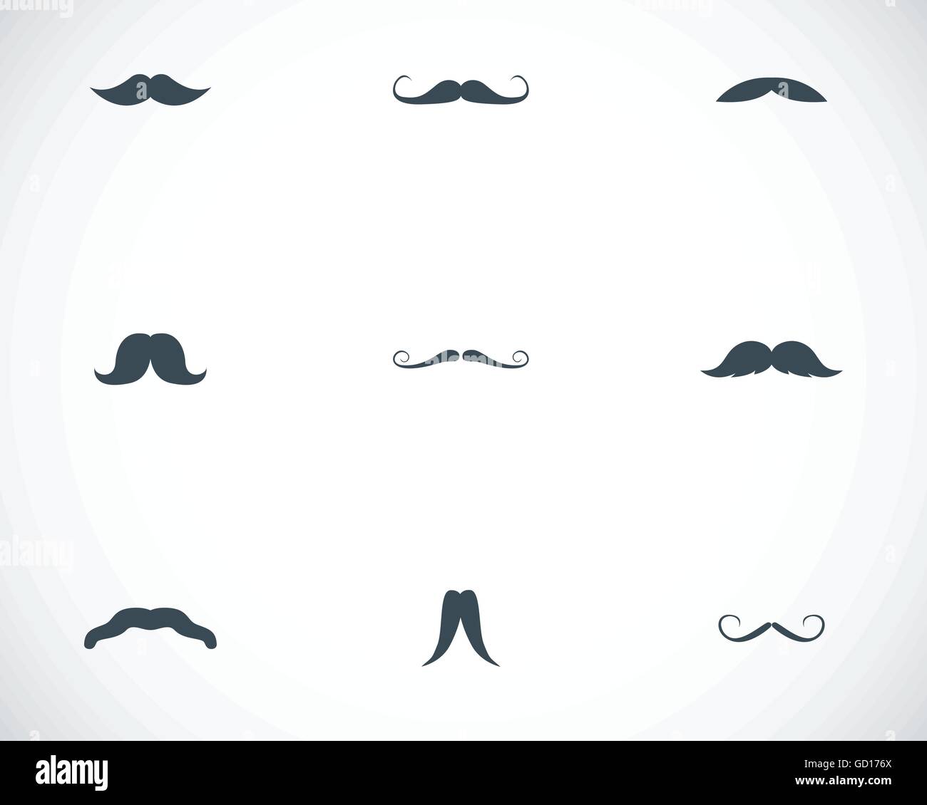 Vintage curly mustaches glasses hi-res stock photography and images - Alamy
