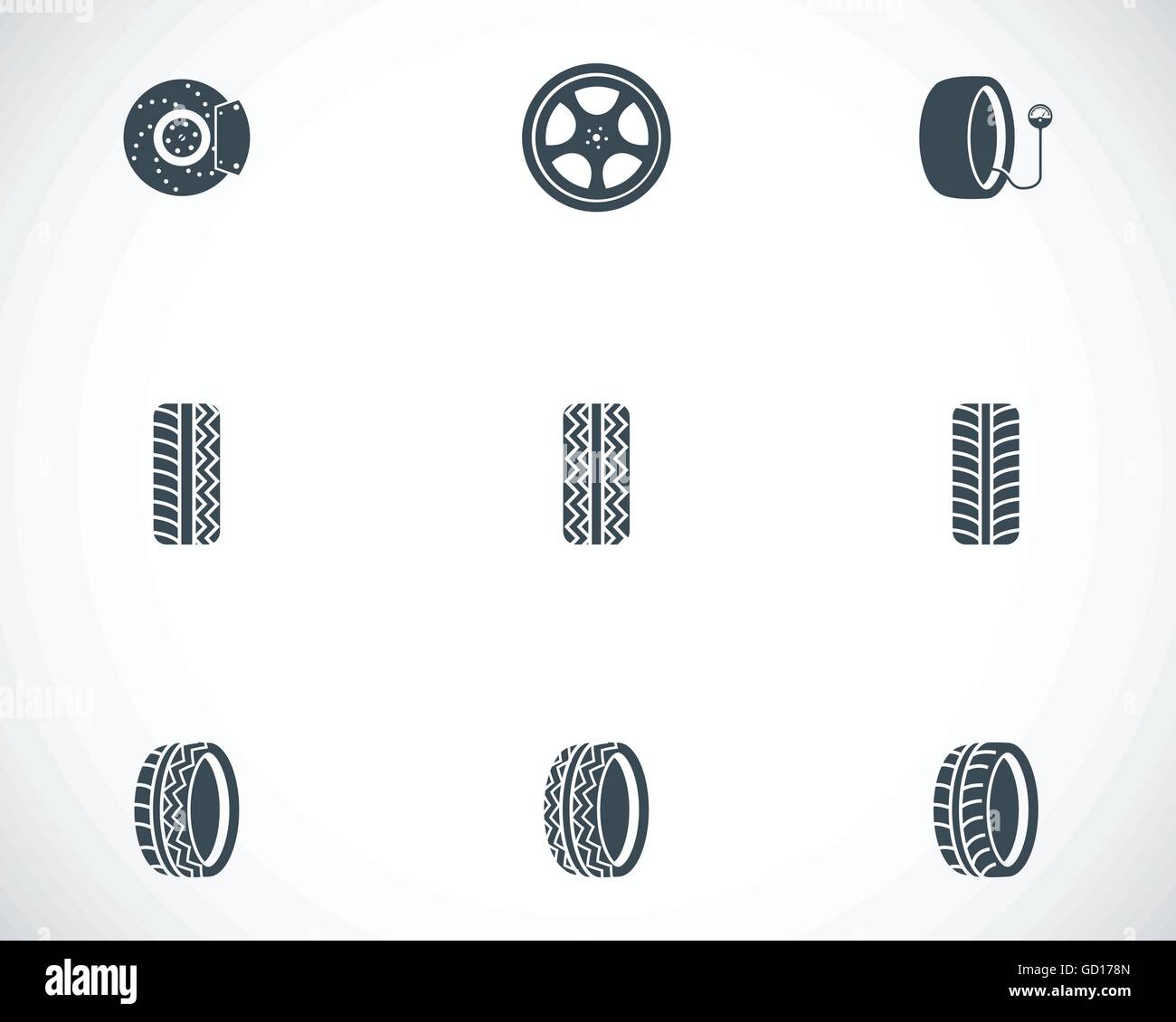Vector black tire icons set Stock Vector Image & Art - Alamy Vector black tire icons set Stock Vector Image & Art - Alamy