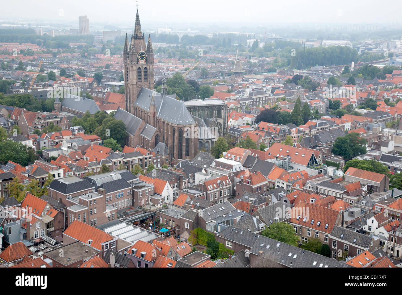 Oude Kerk - Old Church, Delft, Holland, Netherlands, Europe Stock Photo ...